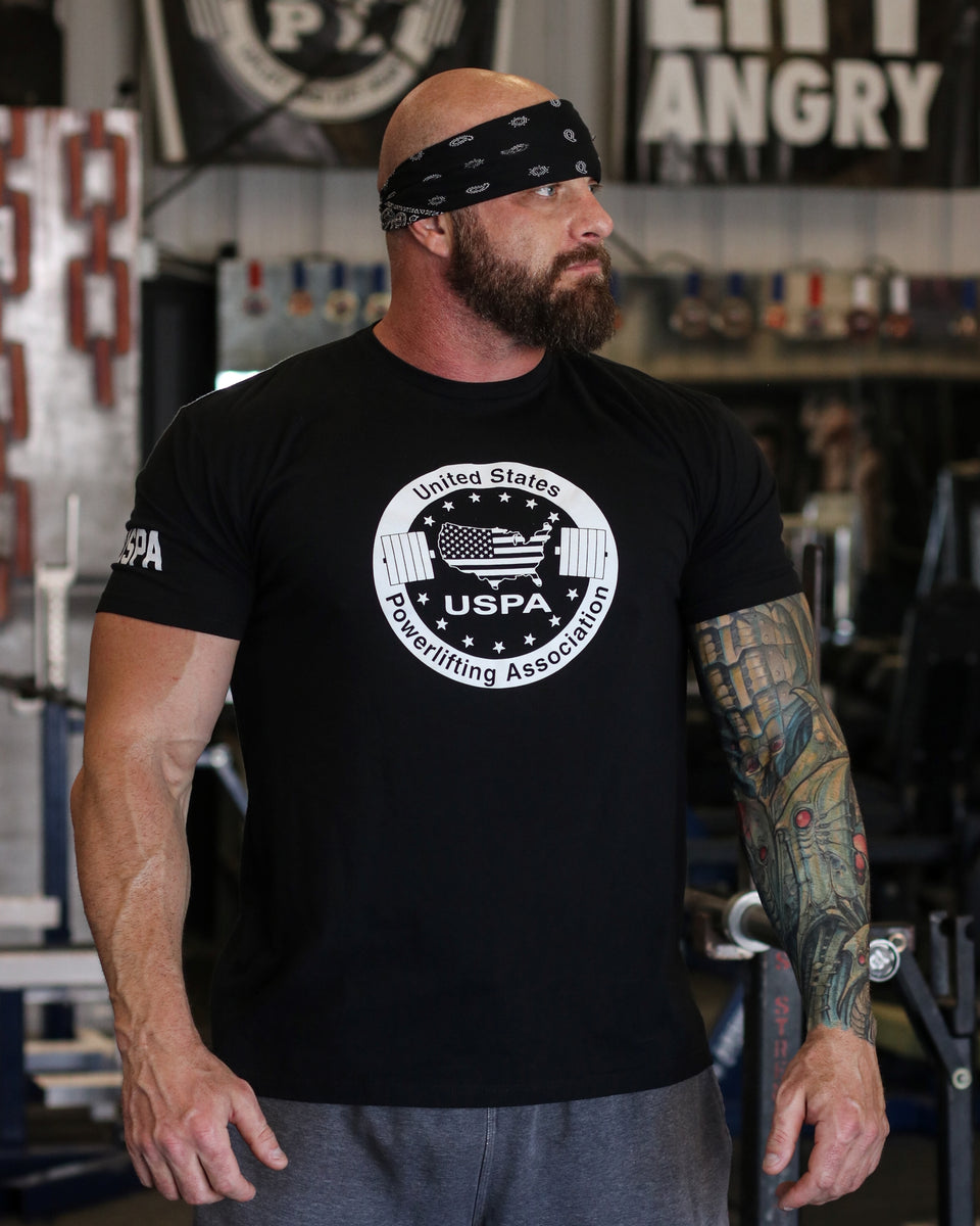USPA Logo Tee - Black/White – USPA eStore